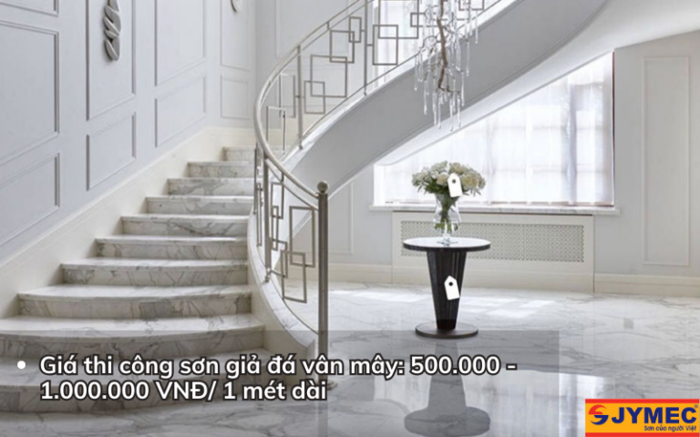 Sơn đá vân mây siêu đẹp, thu hút mọi ánh nhìn
